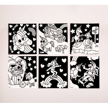 Coloriage velours | Lily - OMY - little cecile