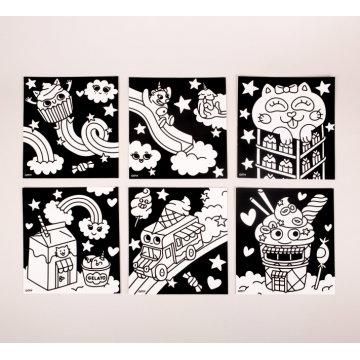 Coloriage velours | Kawaii - OMY - little cecile