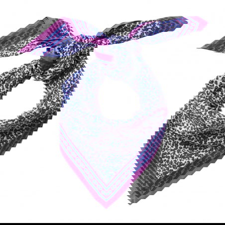 Petit Foulard Indien | Savane bleu cassis - little cecile