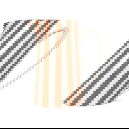 Pichet rayure GM | Marron - Opjet - little cecile